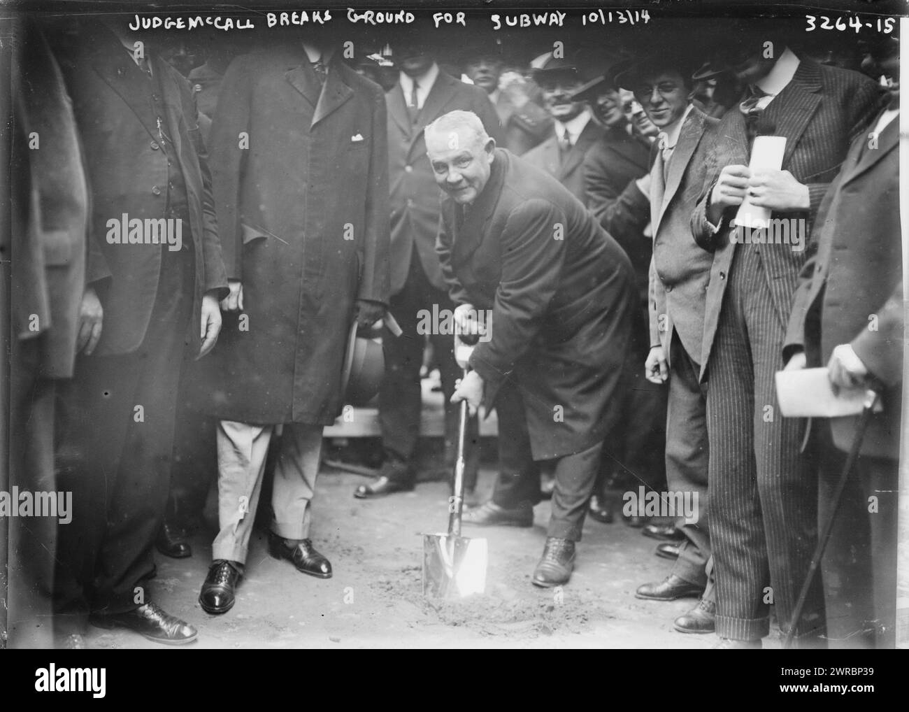 Judge McCall breaks ground for subway, 10/13/14, Photograph shows ...