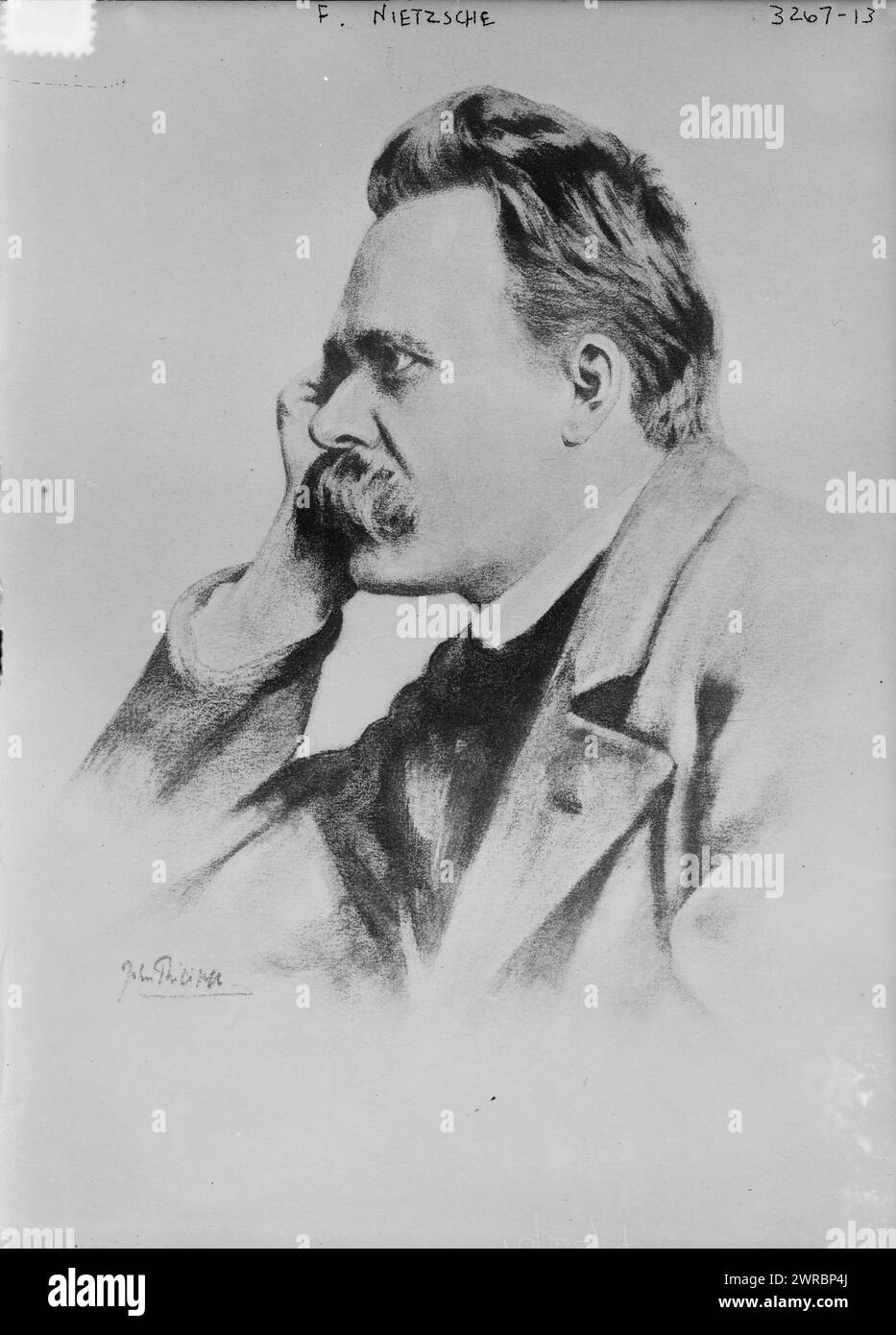 F. Nietzsche, Photograph shows German poet and philosopher Friedrich ...
