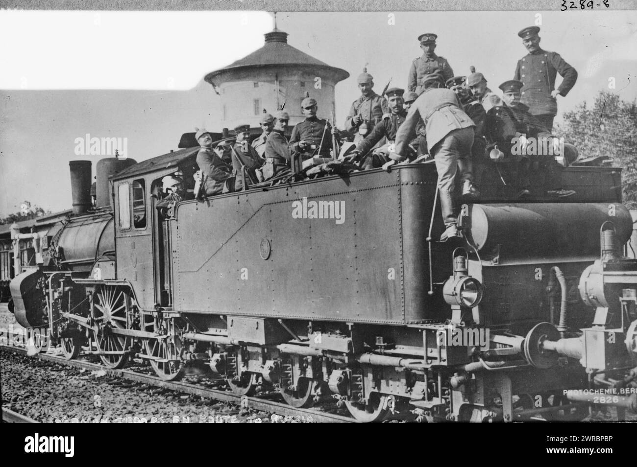 German troops en route to Russia, Photograph shows German soldiers ...