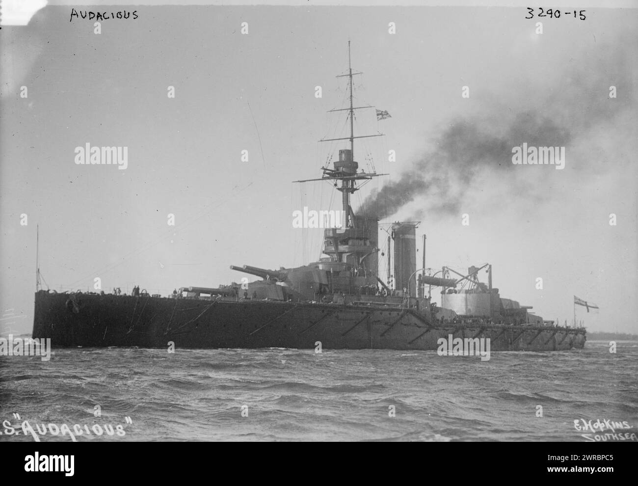 Audacious warship Black and White Stock Photos & Images - Alamy
