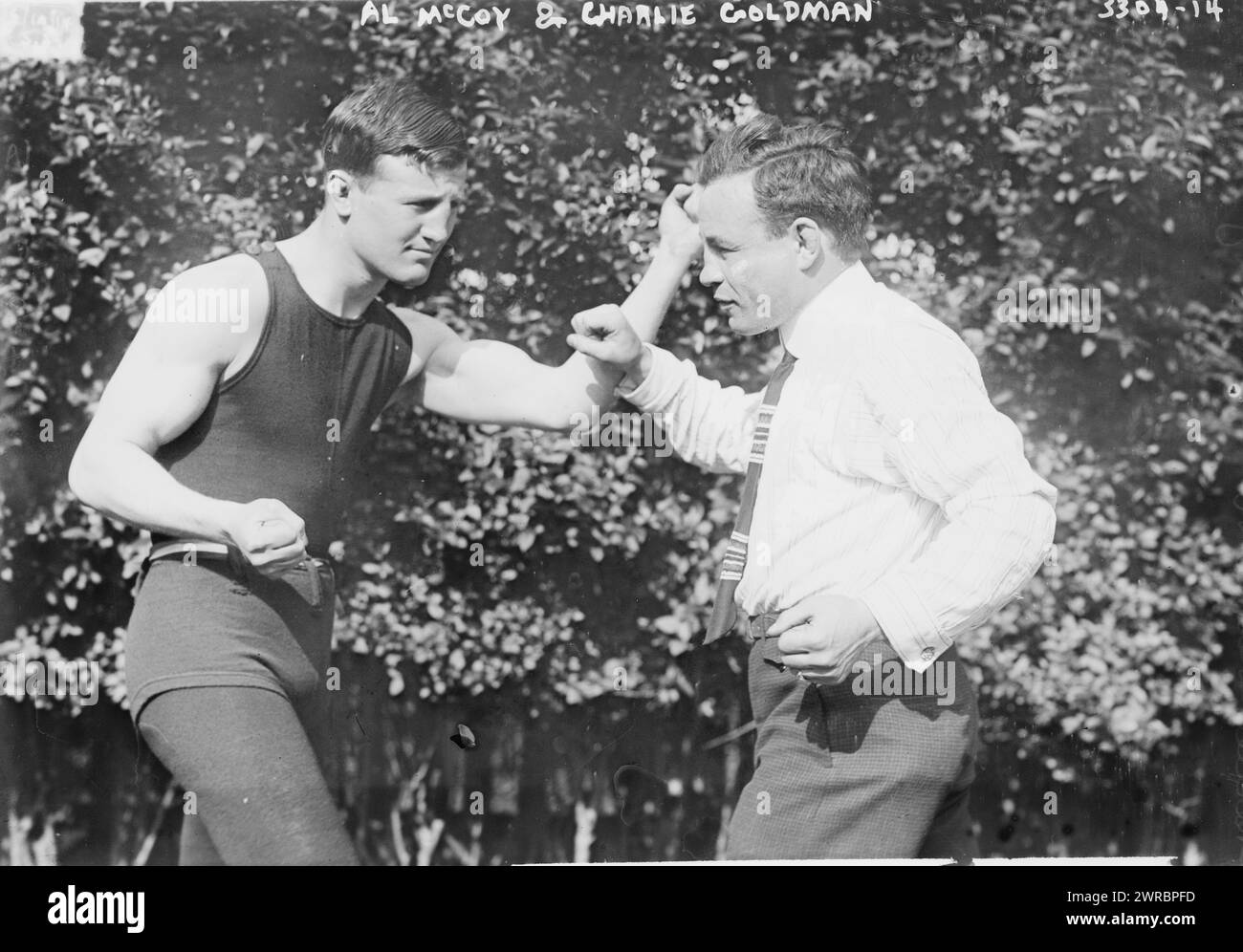 Al McCoy & Charlie Goldman, Photograph shows middleweight boxer Al ...