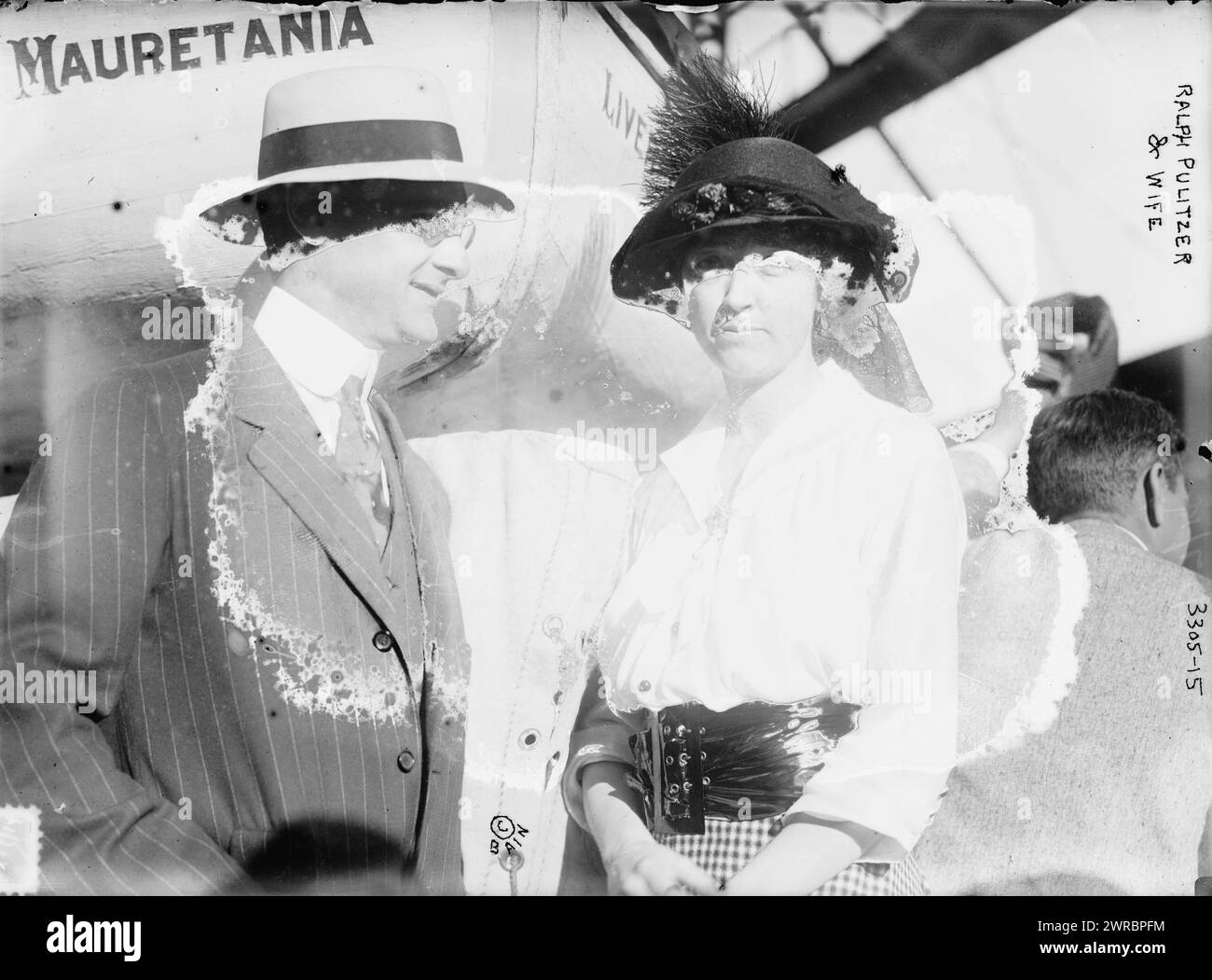 Ralph Pulitzer & wife, Photograph shows publisher Ralph Pulitzer (1879 ...