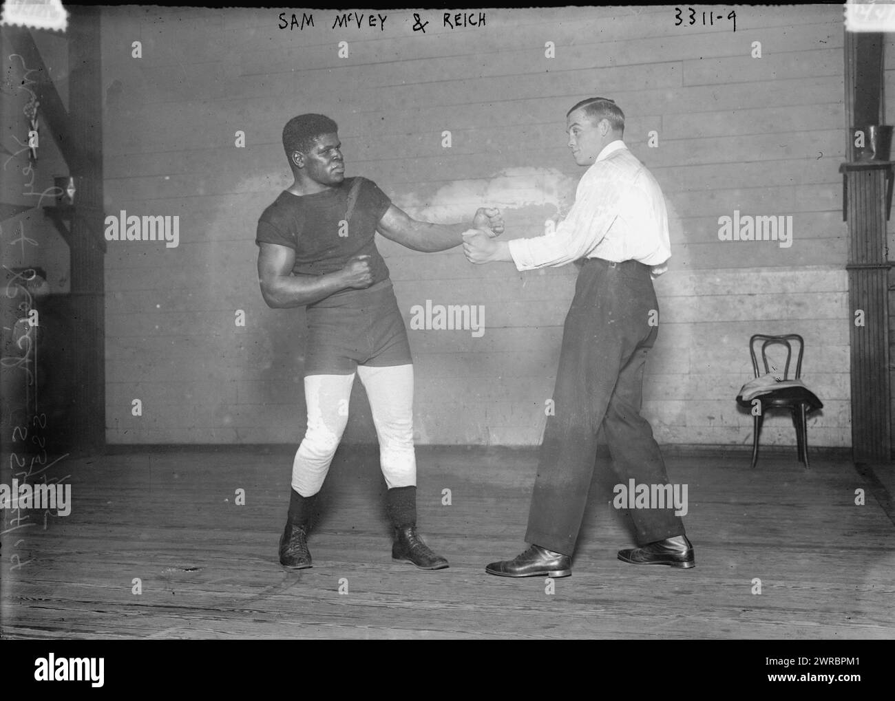 Sam McVey & Reich, Photograph shows African American heavyweight boxer ...
