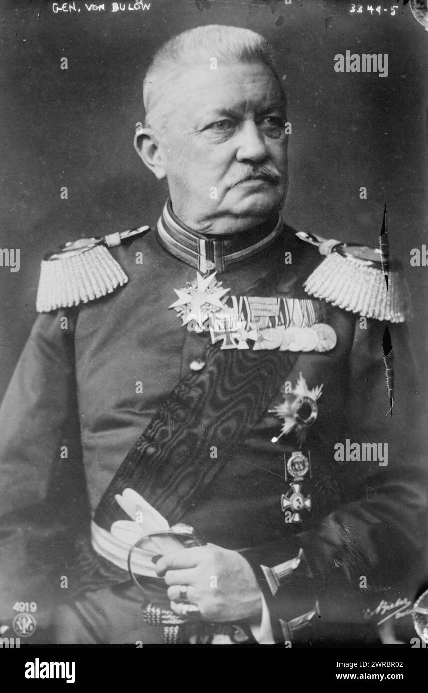 Gen. von Bulow, Photograph shows Karl von Bülow (1846-1921) who served ...