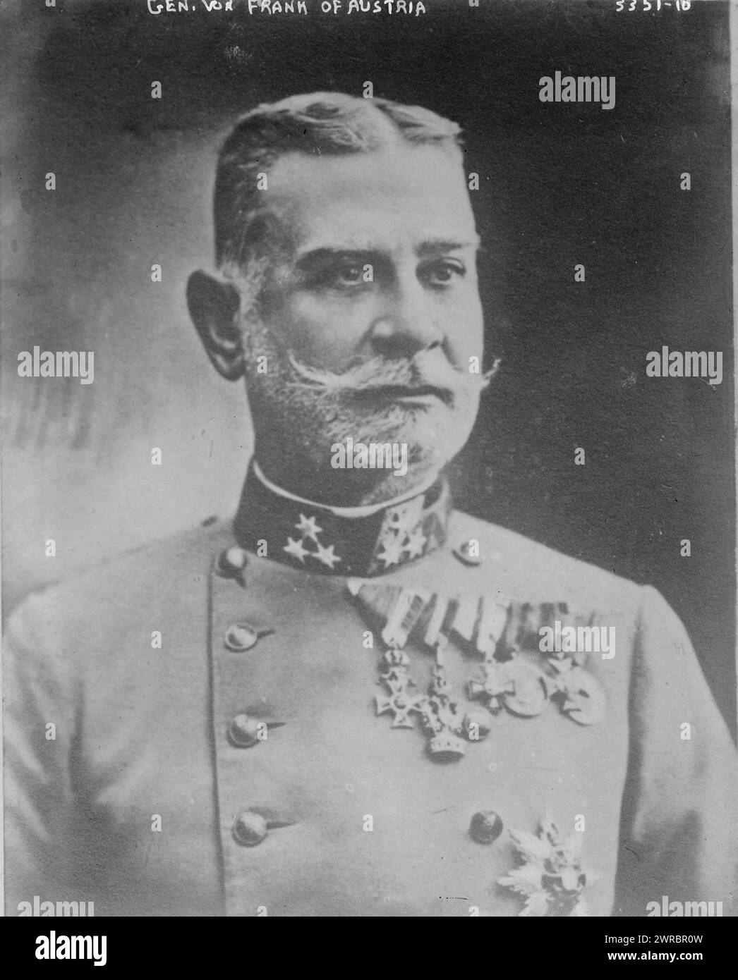 Gen. von Frank of Austria, Photograph shows Liborius Ritter von Frank ...