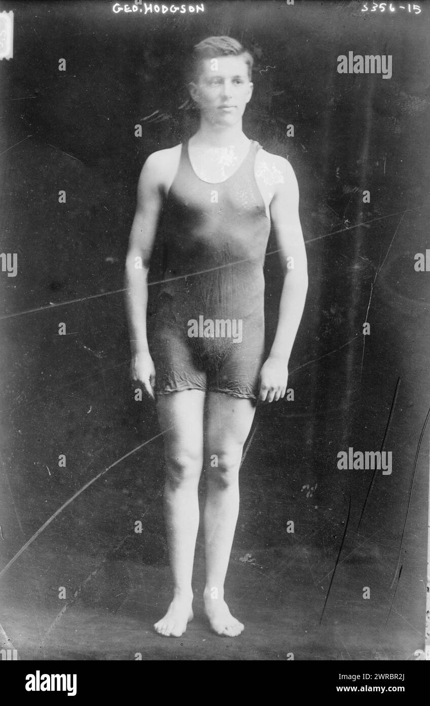 Geo. Hodgson, Photograph shows Canadian swimmer George Ritchie Hodgson ...