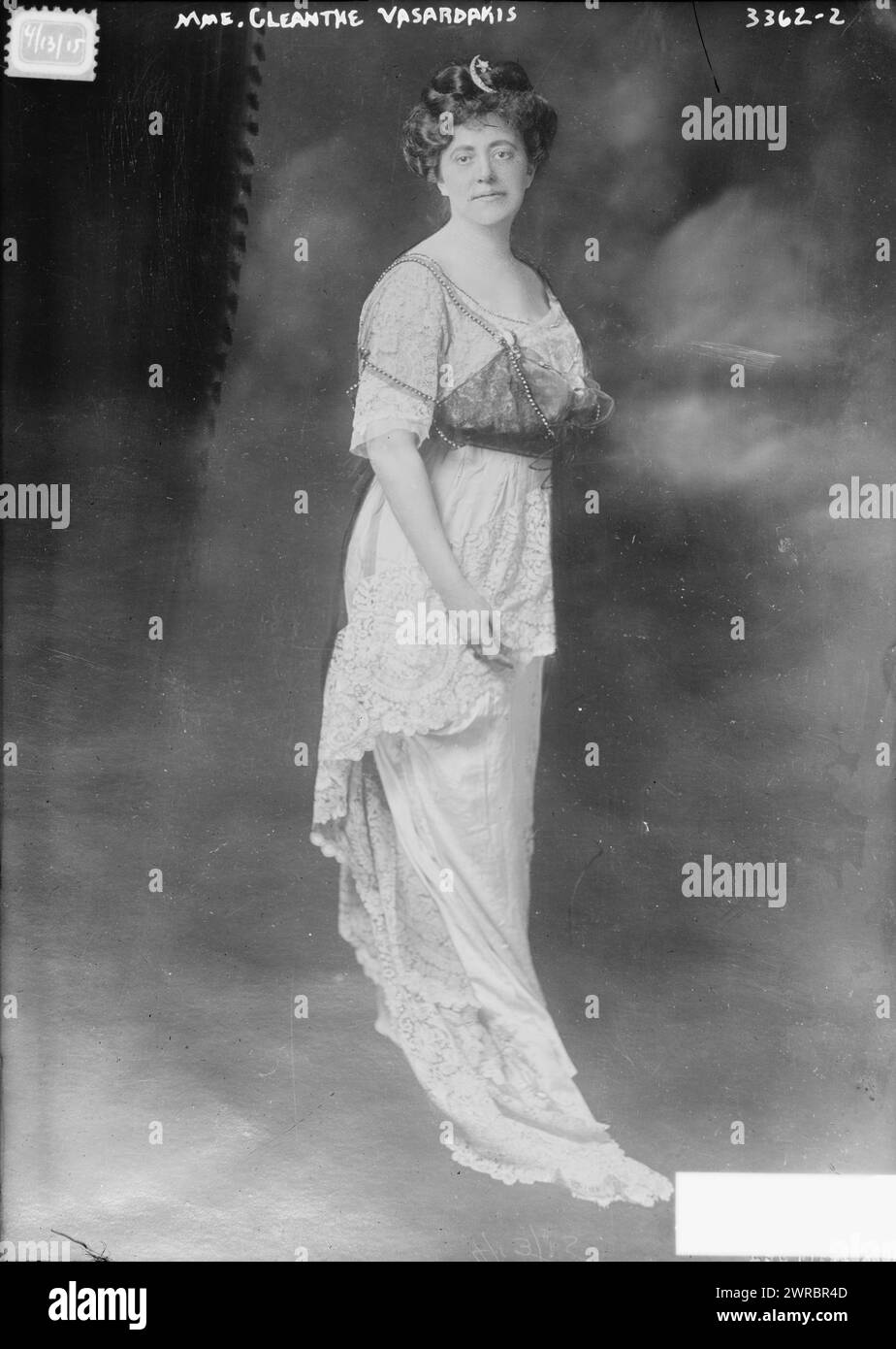 Mme. Cleanthe Vasardakis, Photograph shows Kleanthis Vasardakis who ...