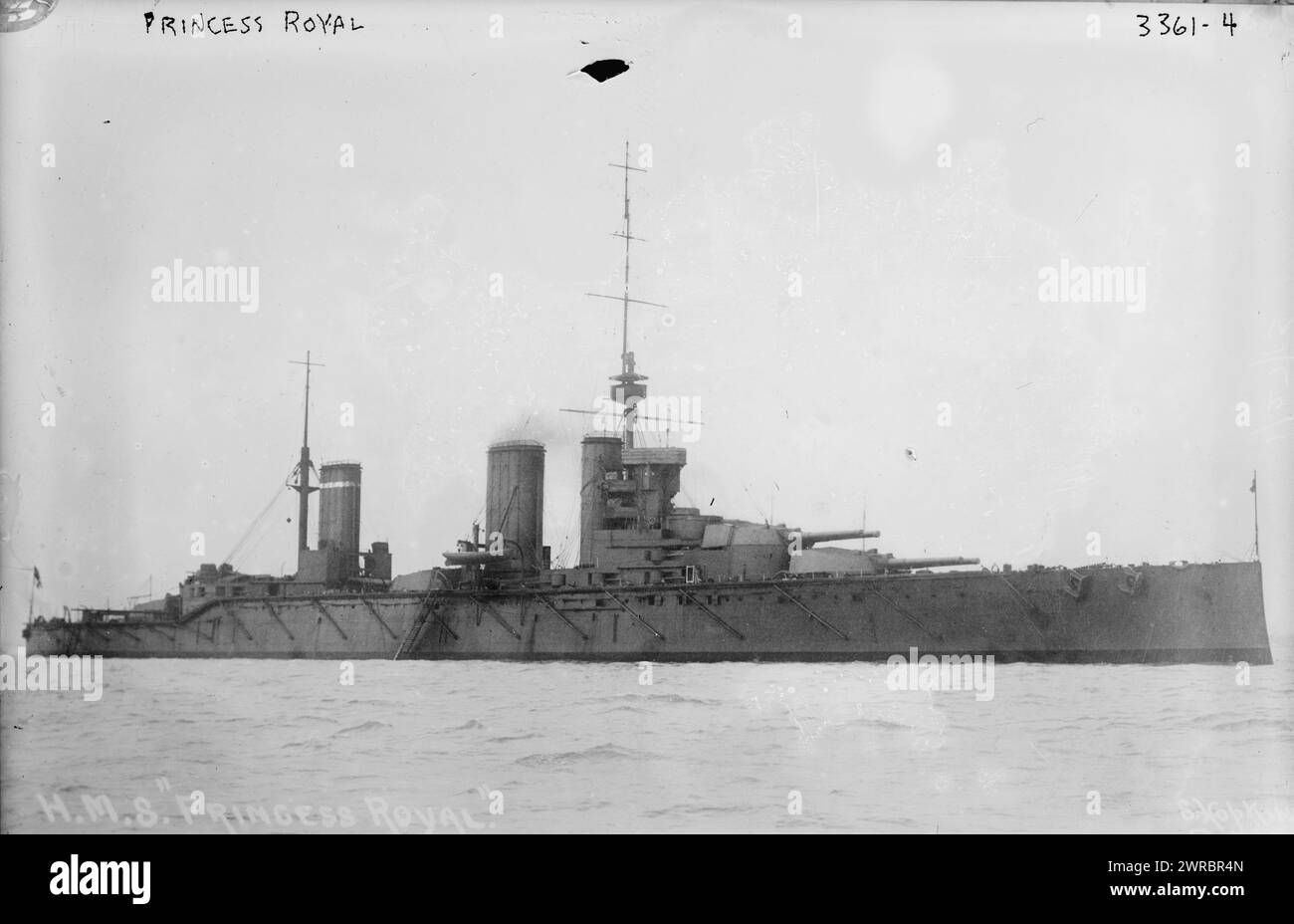 H.M.S. PRINCESS ROYAL ship, Photo shows the HMS Princess Royal, a ...