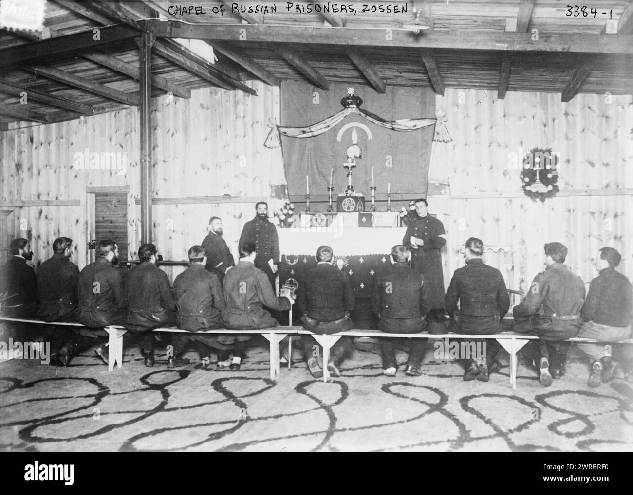 Russian prisoners seated Black and White Stock Photos & Images - Alamy