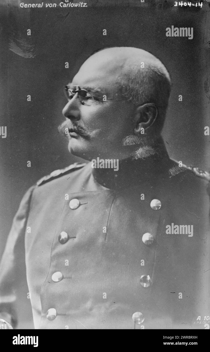 General von Carlowitz, Photograph shows Adolph von Carlowitz (1858-1928 ...