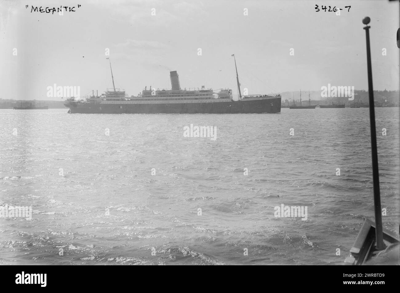 MEGANTIC, Photograph shows the SS Megantic, an ocean liner built by ...