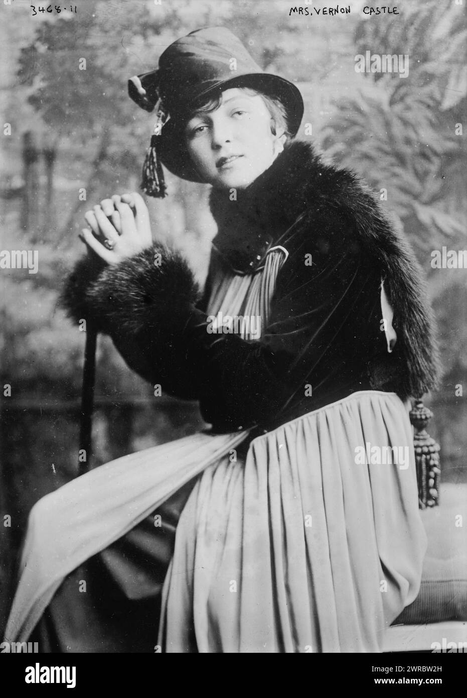 Mrs. Vernon Castle, Photograph shows ballroom dancer Irene (Foote ...
