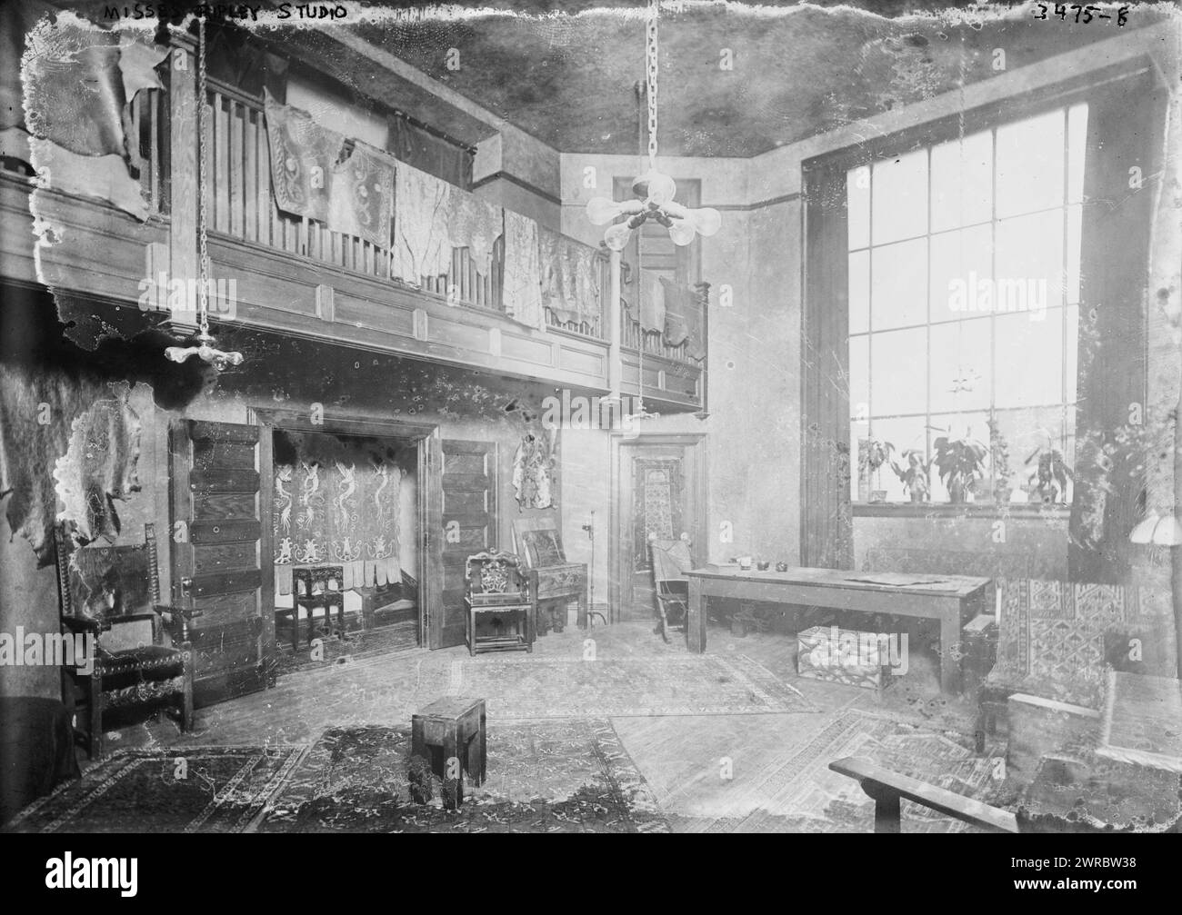 Misses Ripley Studio, Photograph shows the studio of the Misses Ripley ...