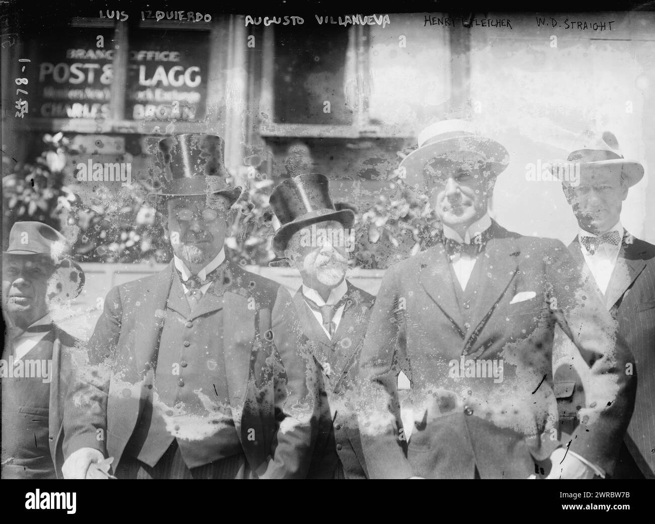 Luis Izquierdo, Augusto Villanueva, Henry P. Fletcher, W.D. Straight ...