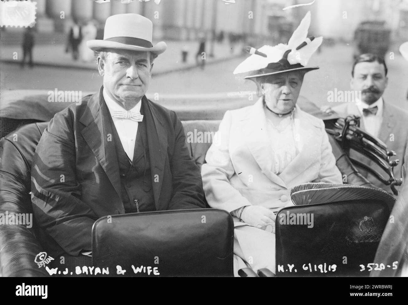 Wm. J. Bryan and wife, N.Y., 6/19/15, Photograph shows politician ...