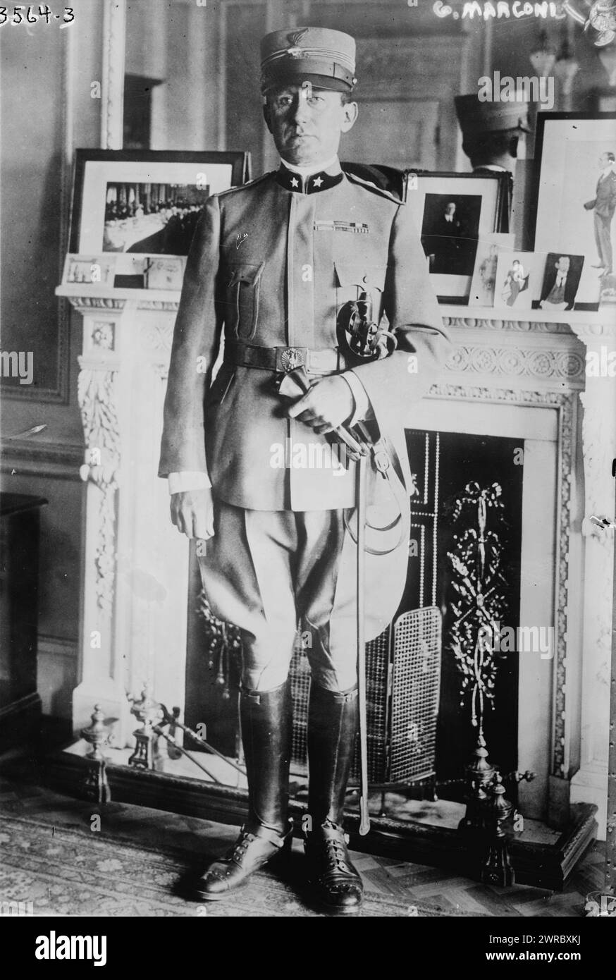 G. Marconi, Photograph shows Italian inventor Guglielmo Marconi (1874 ...