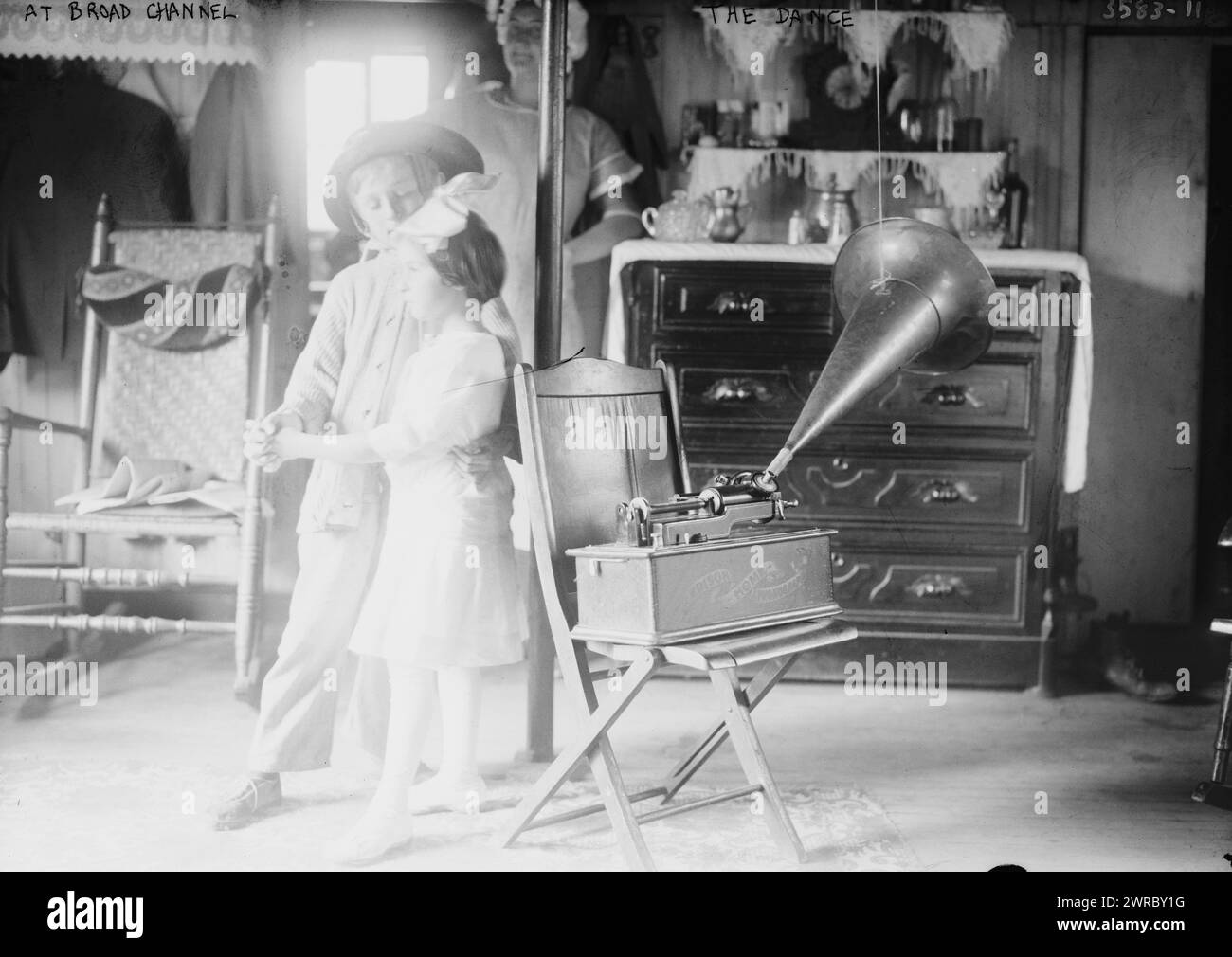 At Broad Channel, the dance, Photograph shows a boy and a girl dancing ...