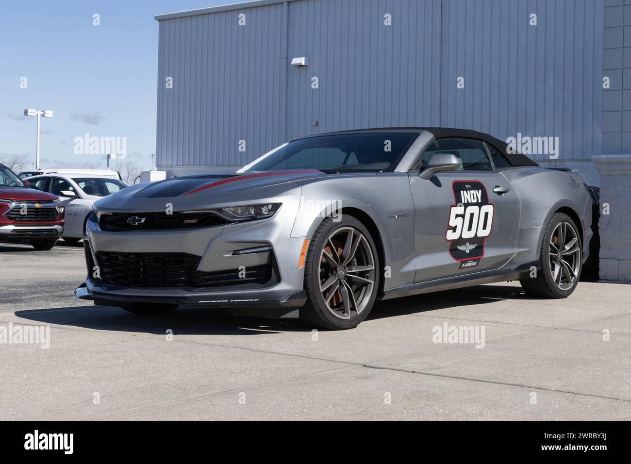 Plainfield - March 10, 2024: Chevrolet Camaro display at a dealership ...