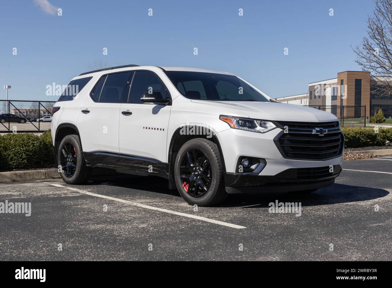 Plainfield - March 10, 2024: Used Chevrolet Traverse display. With ...