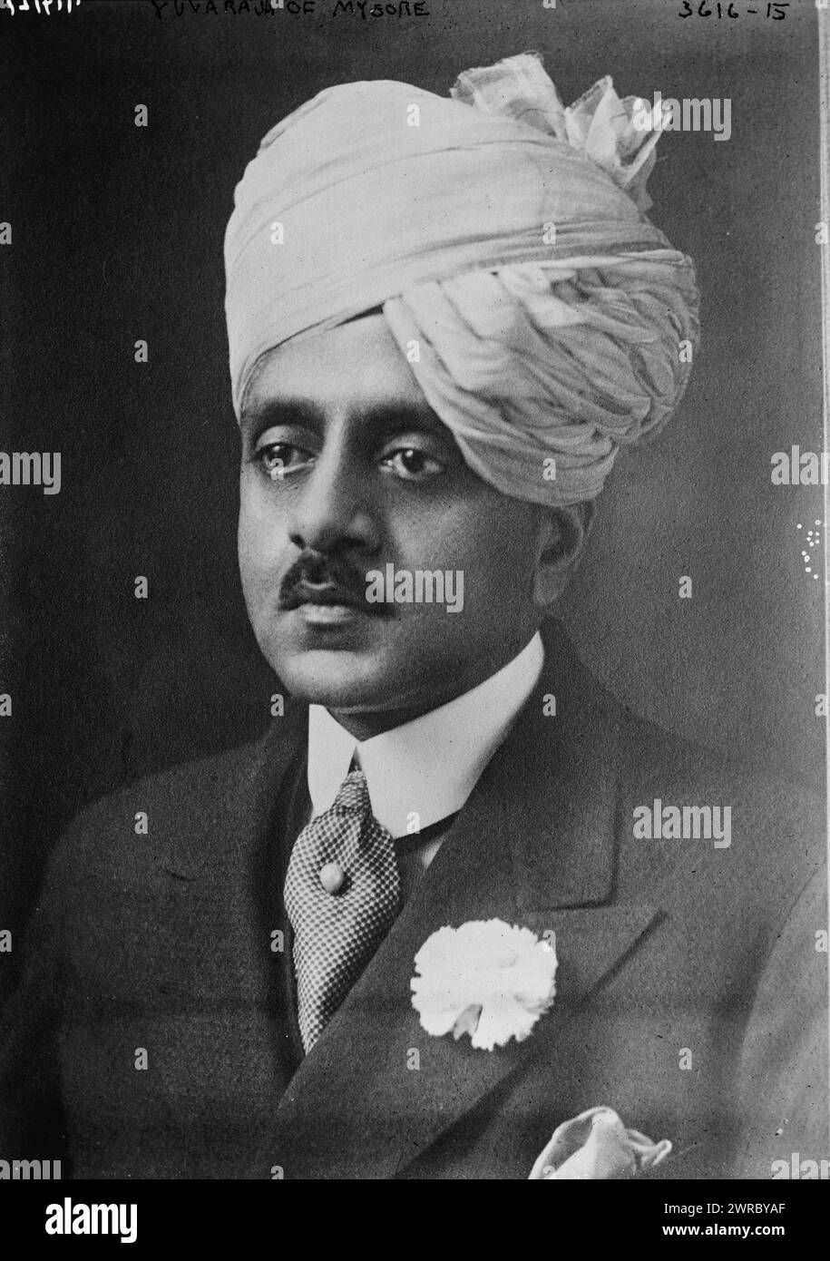 Yuvaraja of Mysore, Photograph shows Yuvaraja of Mysore who was ...