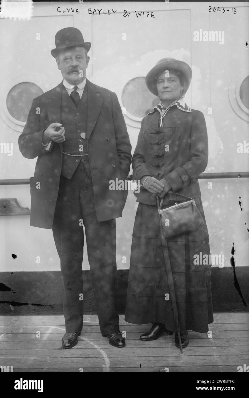 Clyve Bayley and wife, Photograph shows British Consul General in New ...