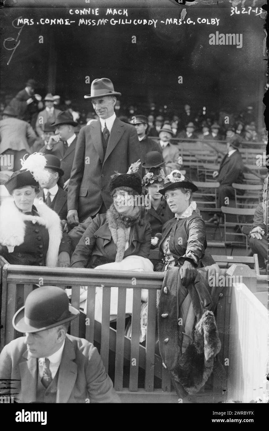 Connie Mack, Mrs. Connie, Miss McGillicuddy, Mrs. G. Colby, 1915, Glass ...