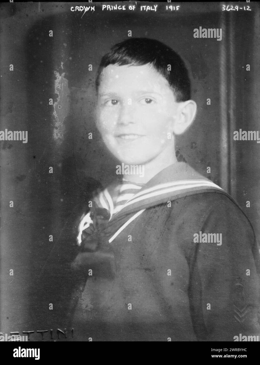 Crown Prince of Italy, 1915, Photograph shows Umberto II (1904-1983 ...