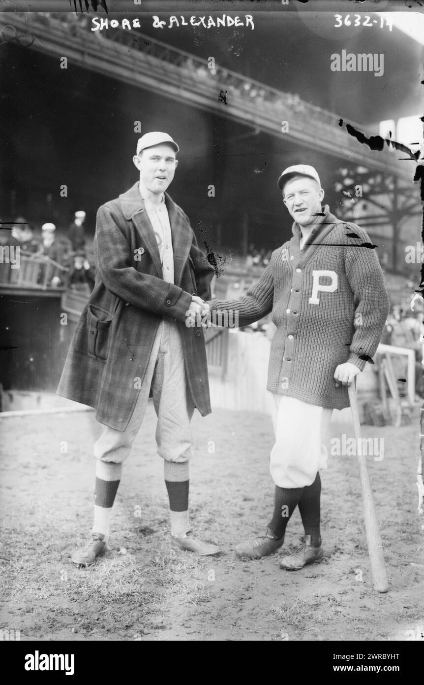 Ernie Shore, Boston AL & Grover Cleveland Alexander, Philadelphia NL ...