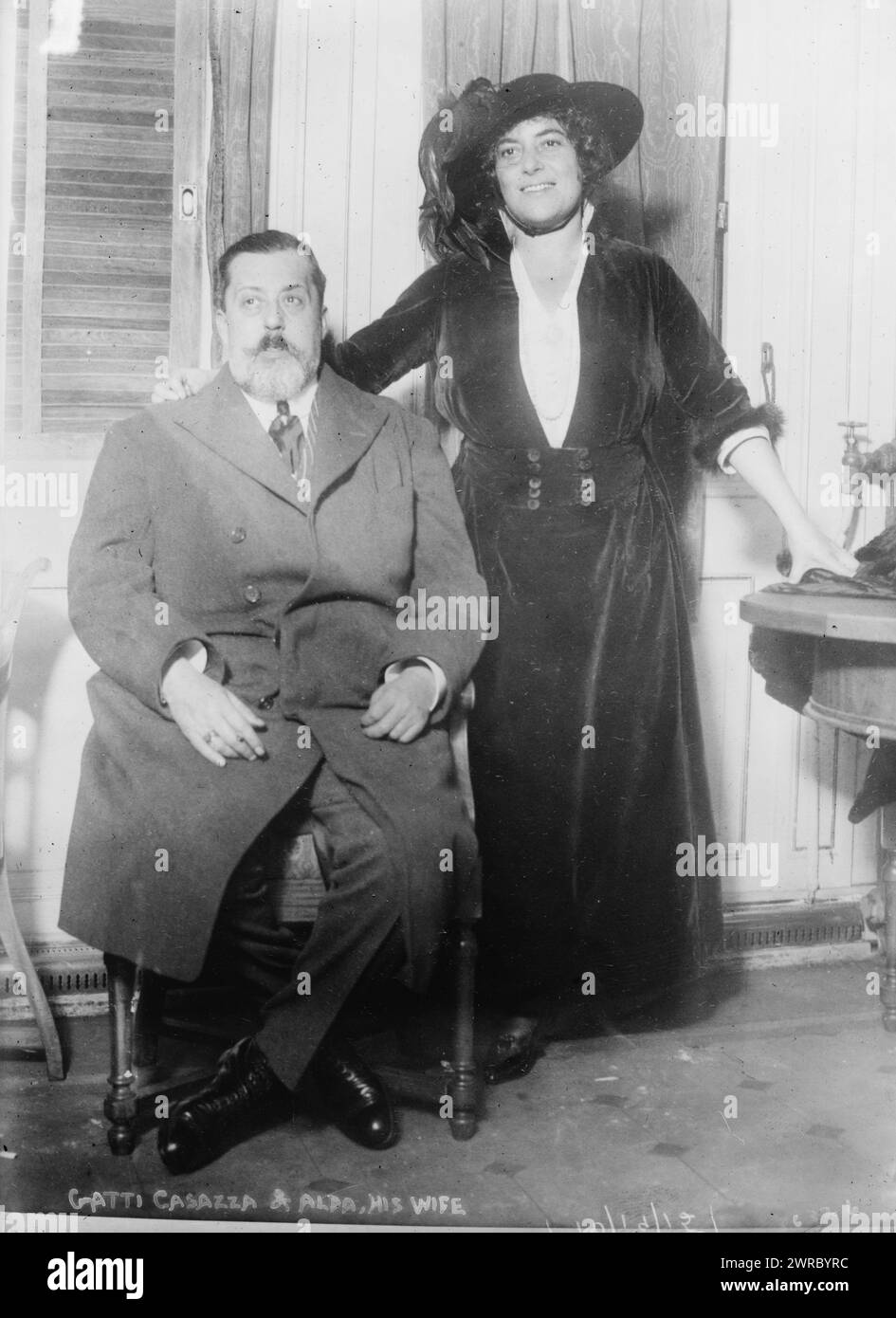 Gatti Casazza and Alda, his wife, Photograph shows Giulio Gatti-Casazzo ...