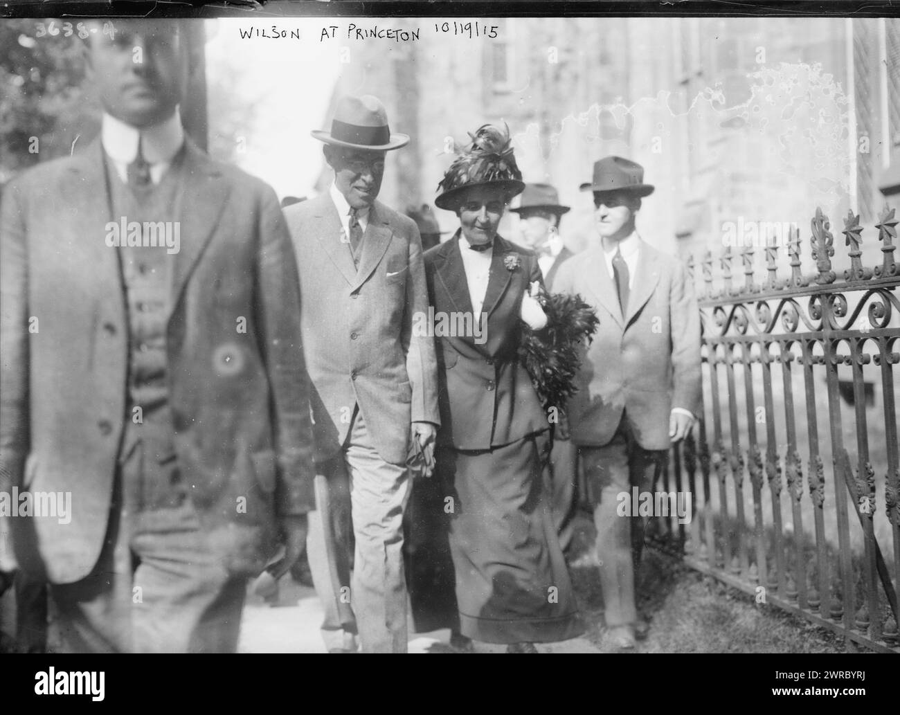 Wilson at Princeton, 10/15, Photograph shows President Woodrow Wilson ...