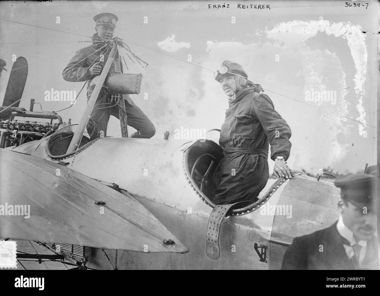 Franz Reiterer, Photograph shows Franz Reiterer, a German aviator ...