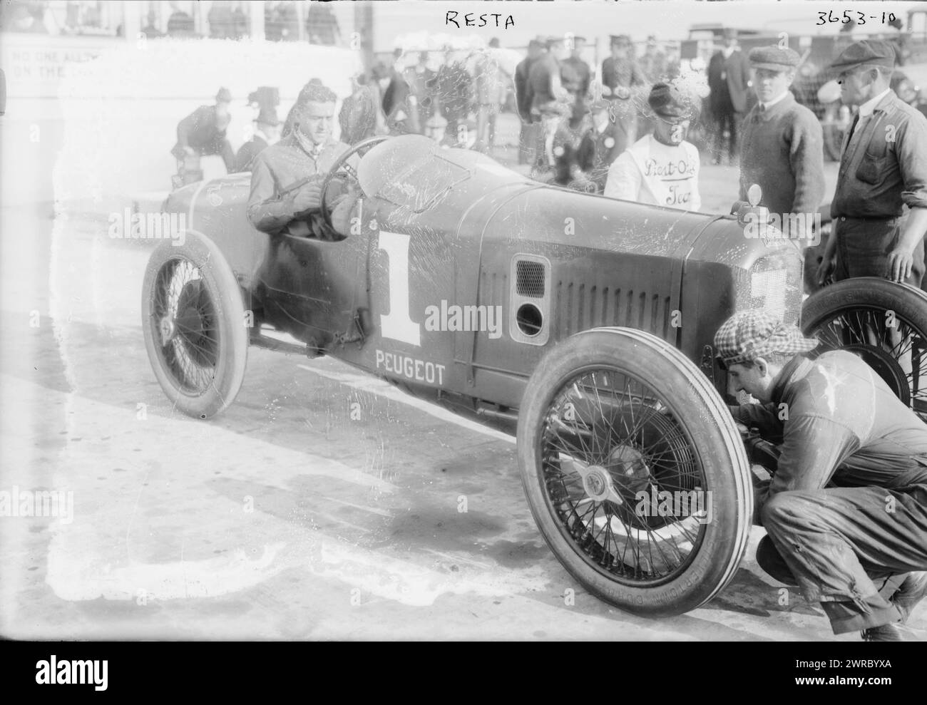 Resta, Photograph shows Dario Resta (1882-1924), an Italian-British ...