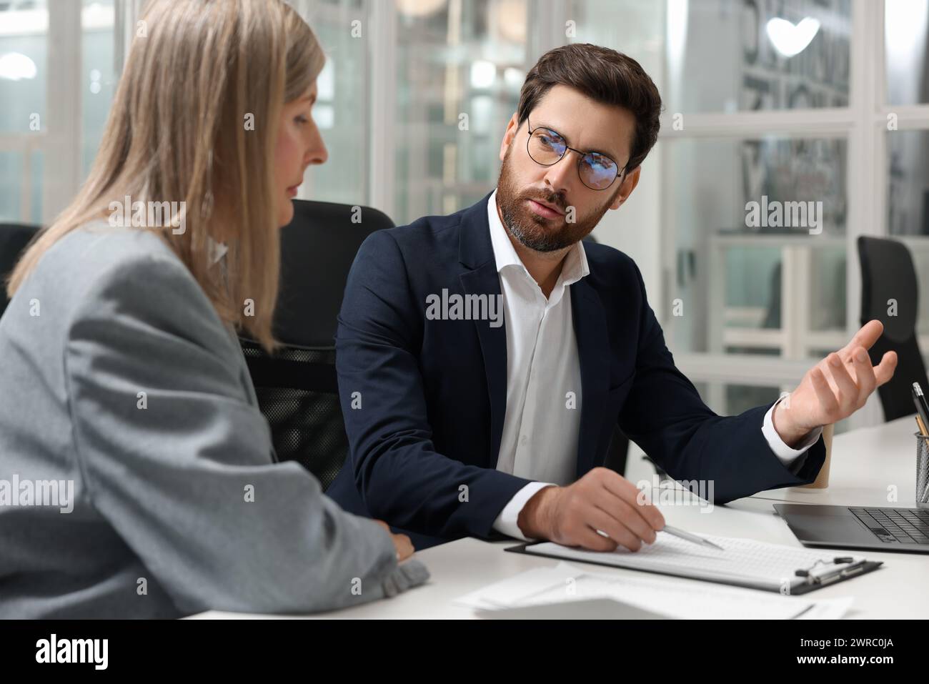 Lawyers working desk in office hi-res stock photography and images - Alamy