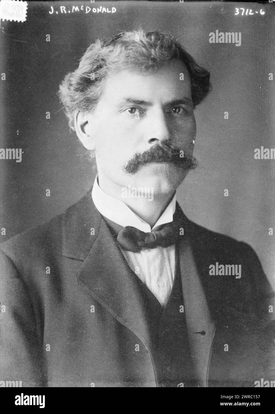 J.R. McDonald i.e. MacDonald, Photograph shows politician James Ramsey ...