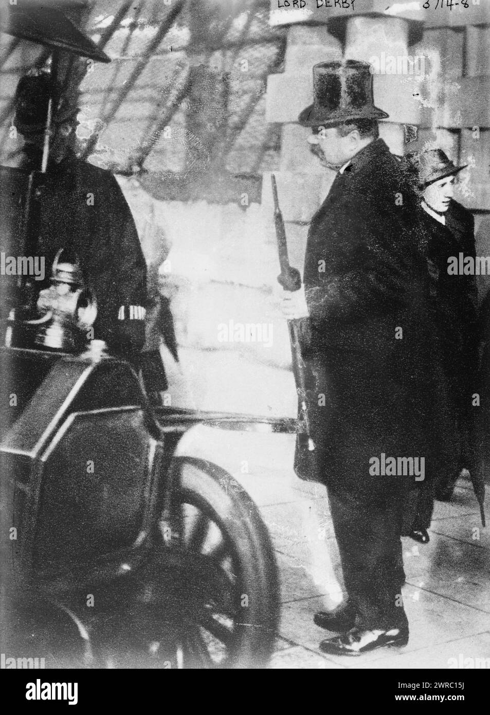 Lord Derby, Photograph shows Lord Derby (1865-1948)., between ca. 1910 ...