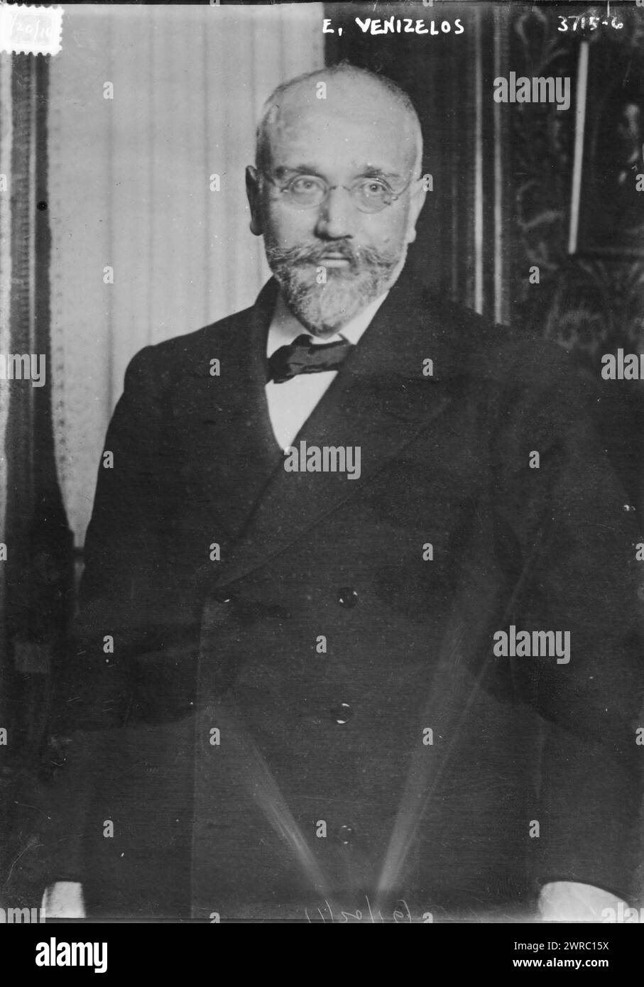E. Venizelos, Photograph shows Eleutherios Venizelos (1864-1936), Prime ...