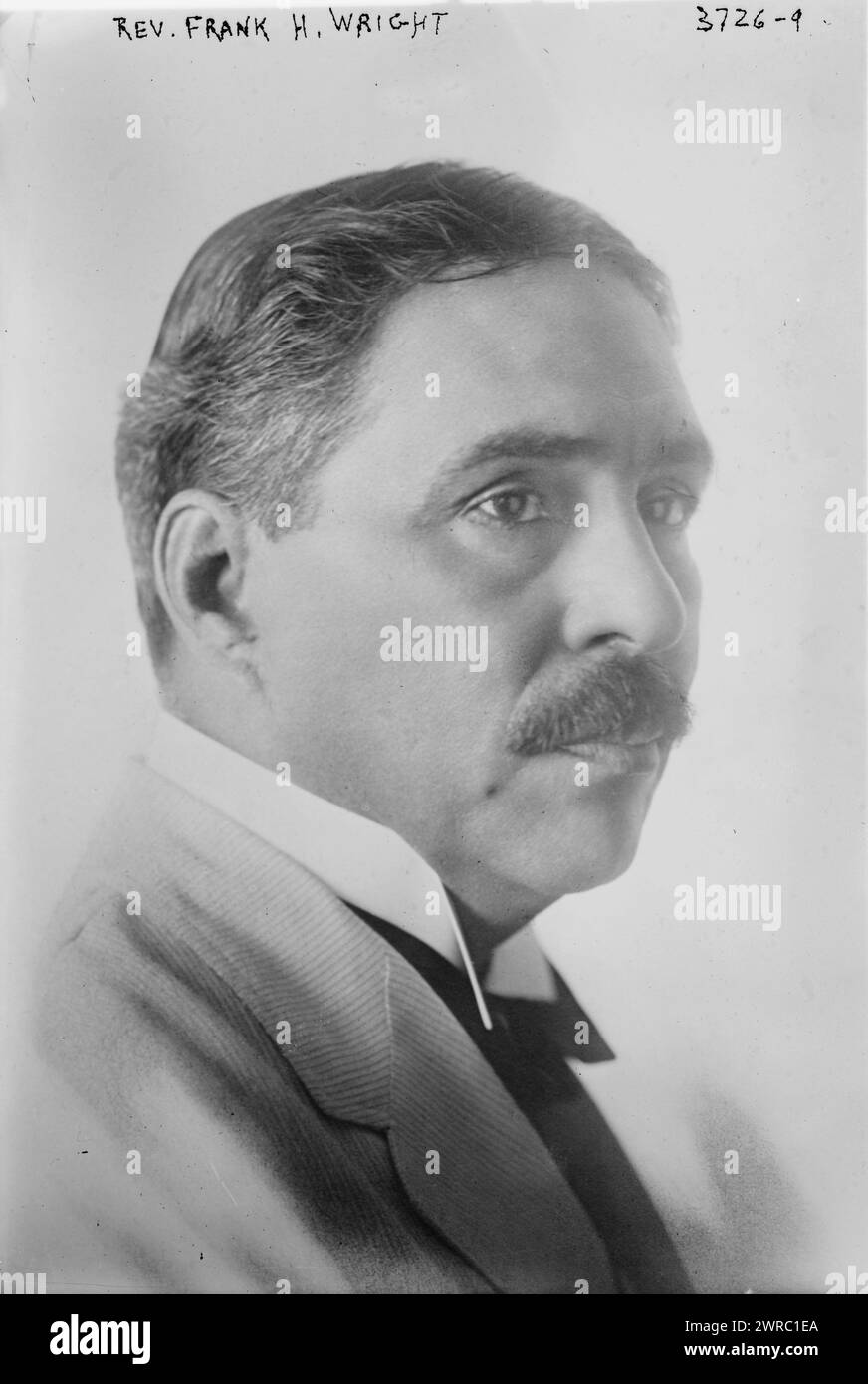 Rev. Frank H. Wright, Photograph shows Reverend Frank Hall Wright, a ...