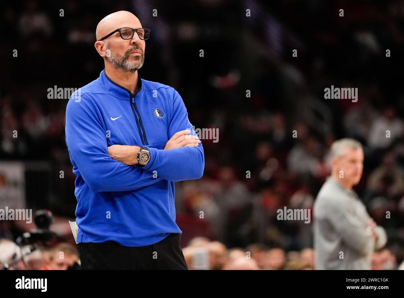 Dallas Mavericks head coach Jason Kidd watches from the sideline during ...