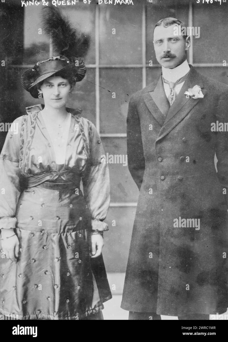 King and Queen of Denmark, Photograph shows Christian X (1870- 1947), king of the Kingdom of ...