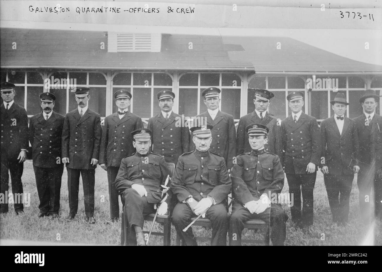Galveston quarantine, officers & crew - Dr. A. Sweeney, Dr. R.L. Wilson ...