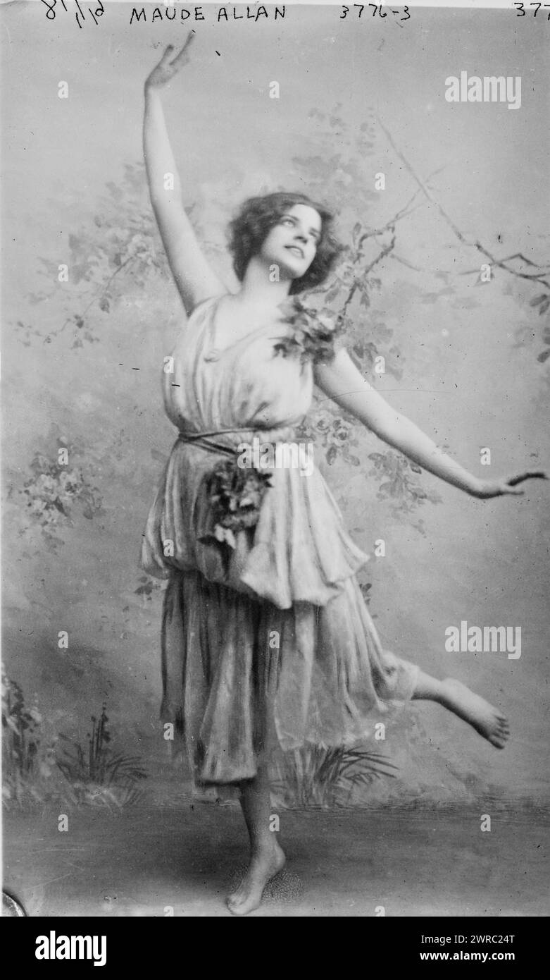 Maude Allan, between ca. 1915 and ca. 1920, Glass negatives, 1 negative ...