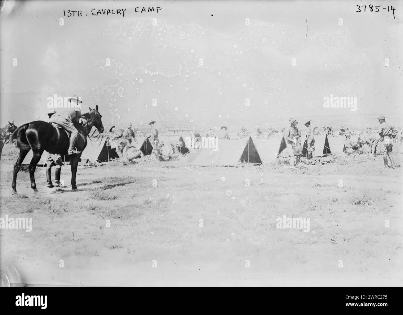 13th Cavalry Camp, Photograph shows the camp of the U.S. Army 13th ...