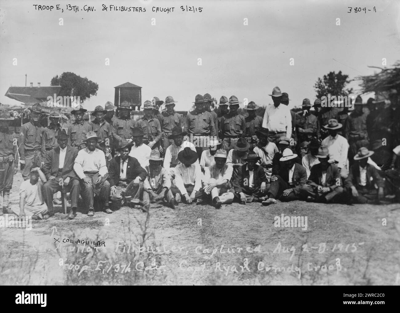 Twenty four unauthorized mexican soldiers captured hi-res stock ...
