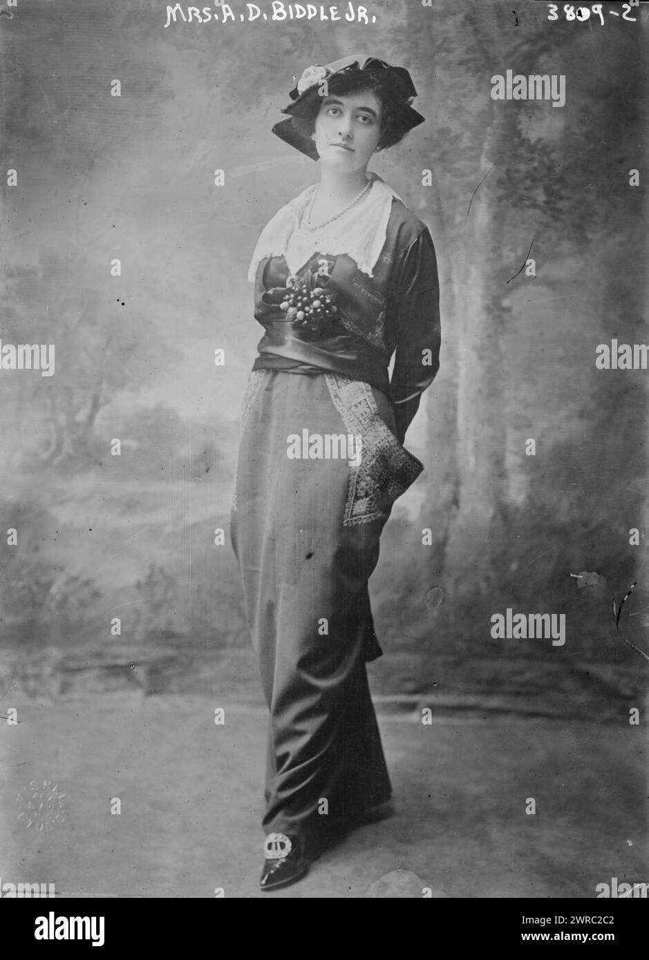 Mrs. A.D. Biddle Jr., Photograph shows Mrs. Anthony Drexel Biddle, Jr ...