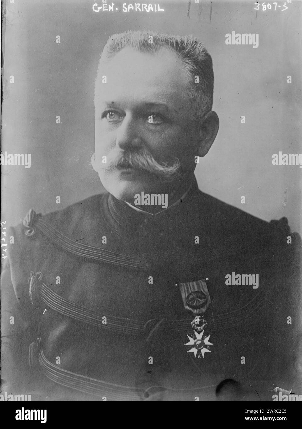 Gen. Sarrail, Photograph shows Maurice Sarrail, a French General who ...