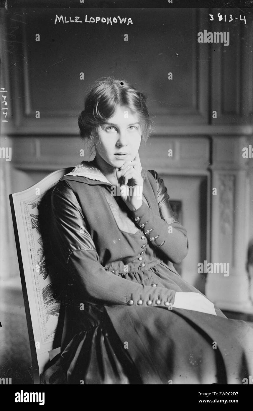 Mlle. Lopokowa, Photograph shows Lydia Lopokova, a Russian ballerina ...