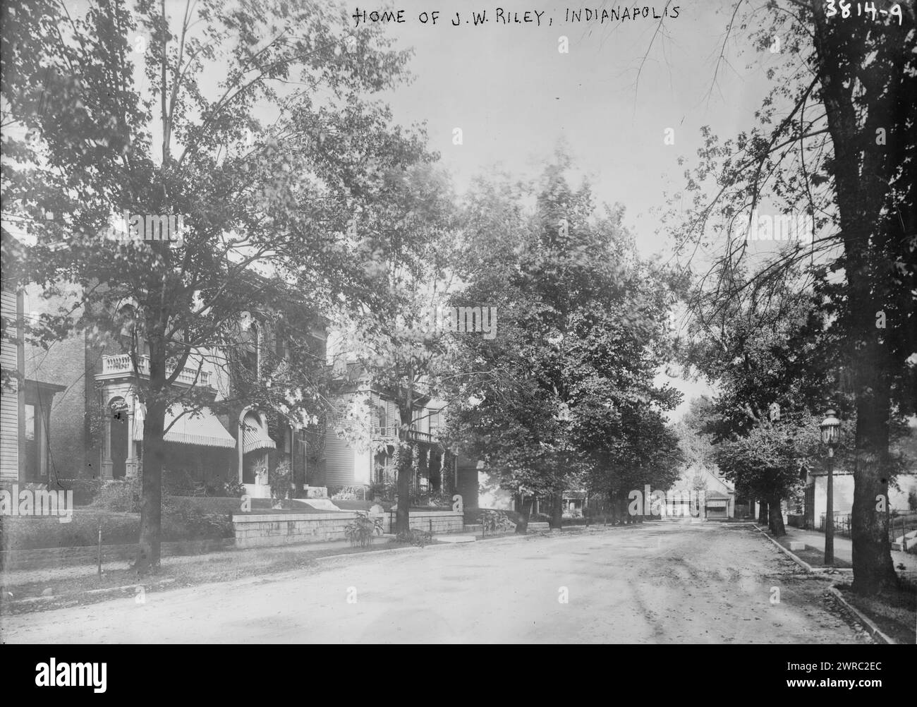 Home of J.W. Riley, Indianapolis, Photograph shows the home of James ...