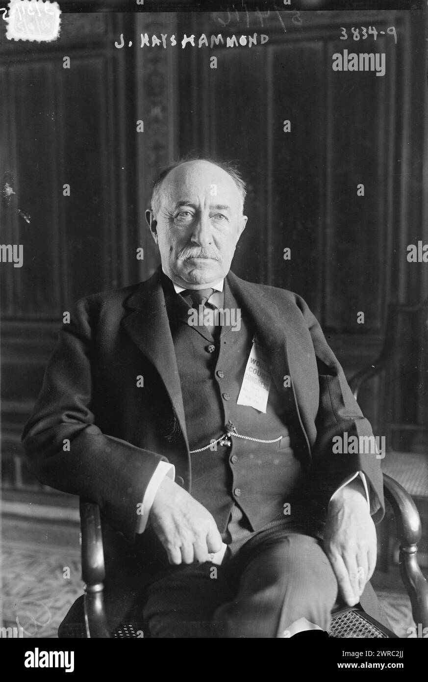 J. Hays Hammond, Photograph shows John Hays Hammond (1855-1936 ...