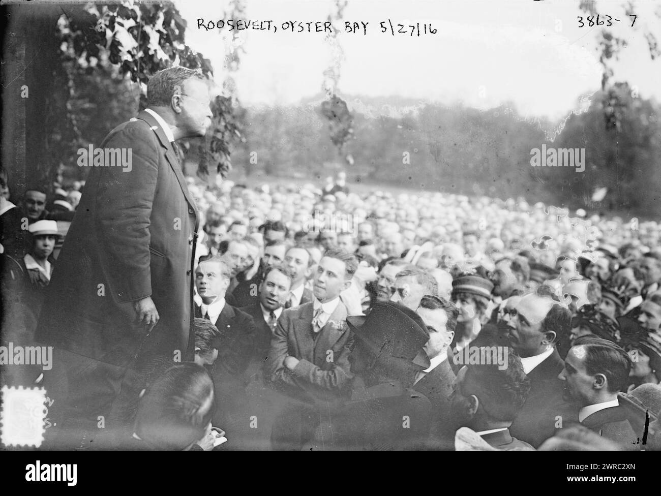 Roosevelt Theodore Roosevelt, Oyster Bay, 5/27/16, Photograph shows ...