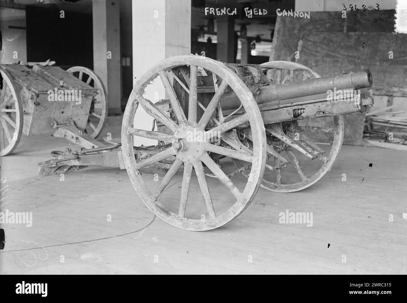 French Field Cannon, Photograph shows a French field cannon at the ...